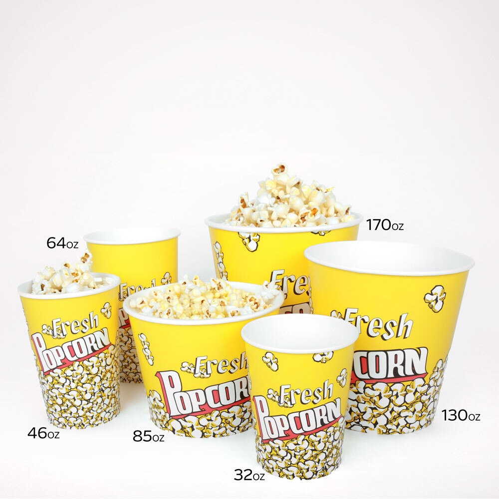 64oz Disposable Popcorn Tub x 45 Pack