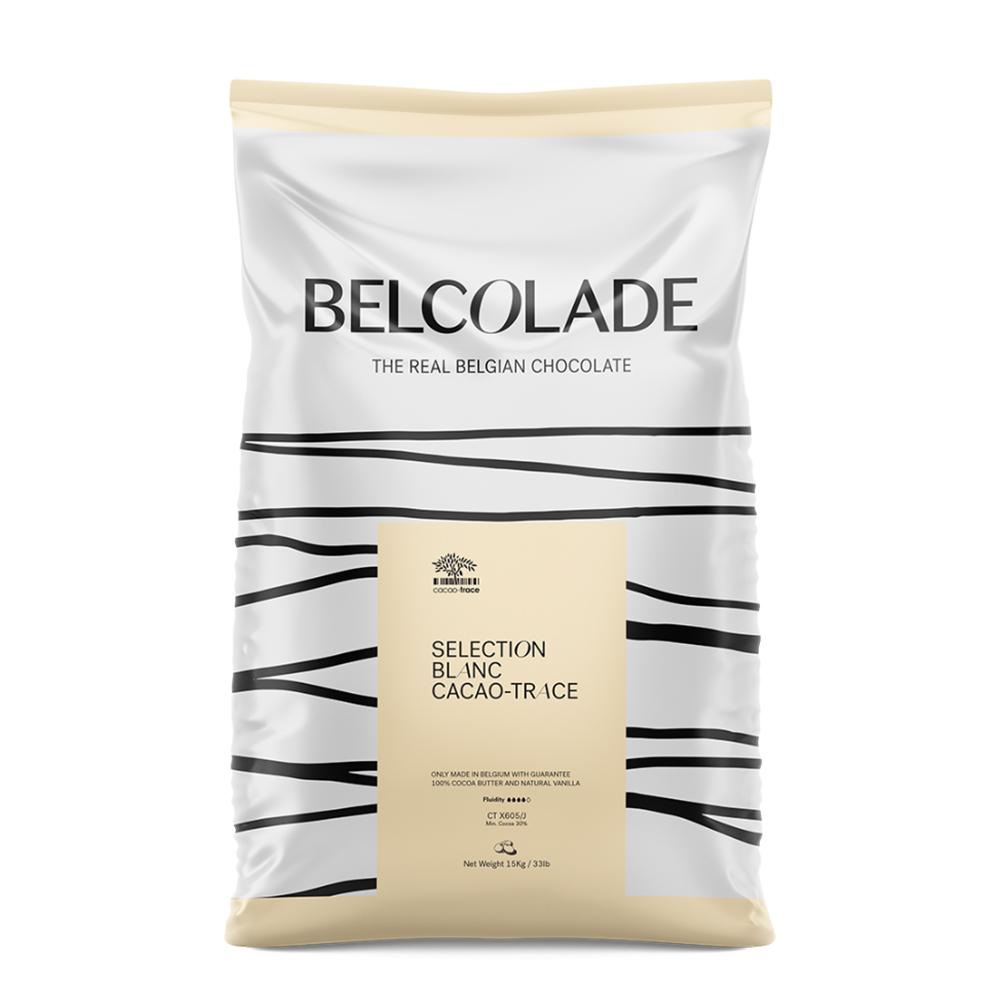 Belcolade - Cacao Trace - White Belgian Chocolate Blanc 30% - 15kg