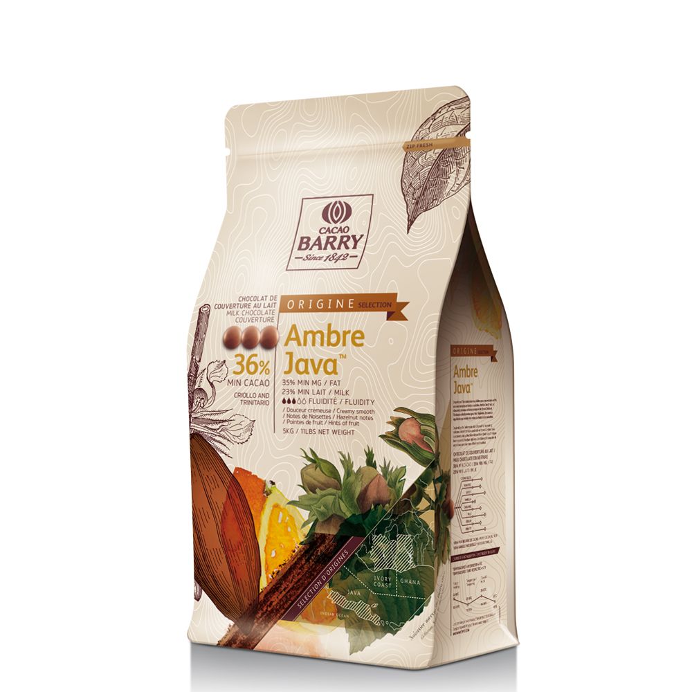 Cacao Barry - Milk Ambre Java - Chocolate Callets (36% Cocoa) - 5kg
