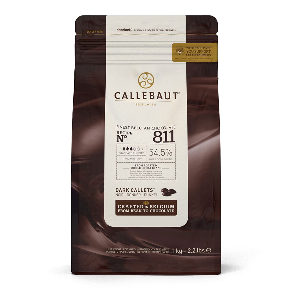Callebaut Dark 811 - Chocolate Callets (54.5% Cocoa) - 1kg