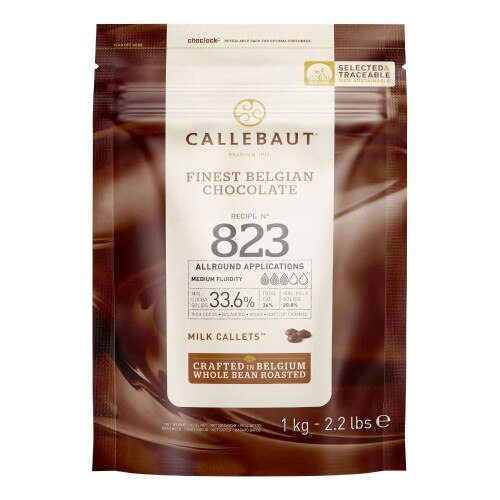 Callebaut Milk Chocolate Callets, Bakestable, Blossoms