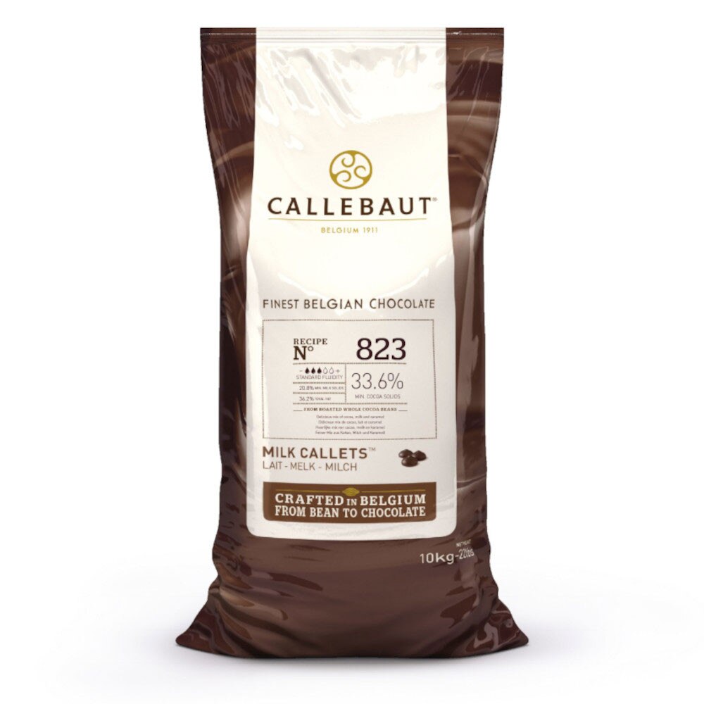 Callebaut Milk 823 - Chocolate Callets (33.6% Cocoa) - 10kg