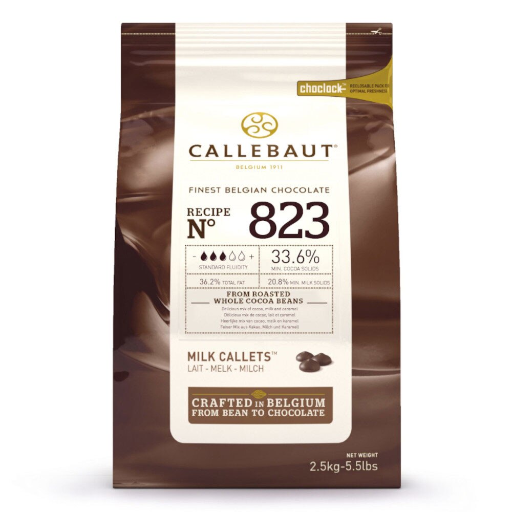 Callebaut Milk 823 - Chocolate Callets (33.6% Cocoa) - 2.5kg