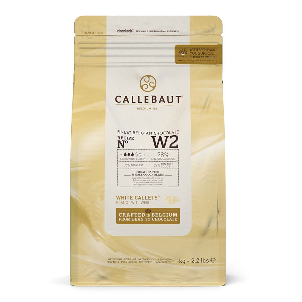 Callebaut White W2 - Chocolate Callets (28% Cocoa) - 1kg