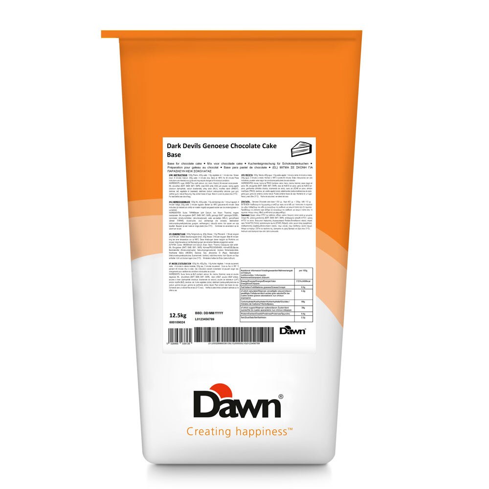 Dawn Foods - Bakers Select - Genoese Cake Base - Dark Devils Chocolate ...