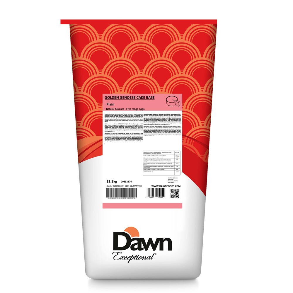 Dawn Foods - Bakers Select - Genoese Cake Base - Golden - 12.5kg