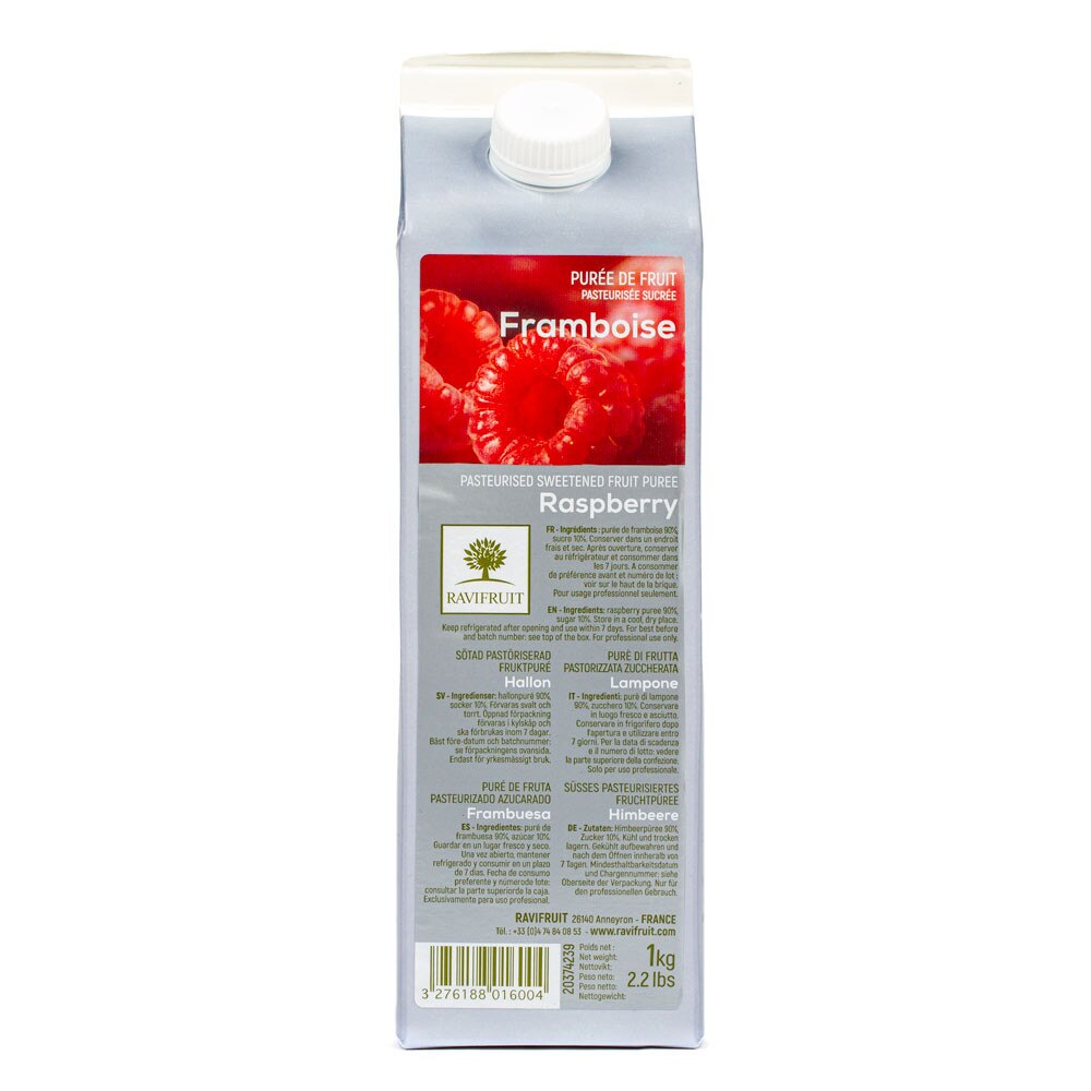 Ravifruit Raspberry Ambient Fruit Puree 1kg
