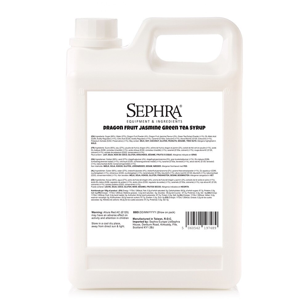 Sephra Dragon Fruit Jasmine Green Tea Syrup 2.5kg
