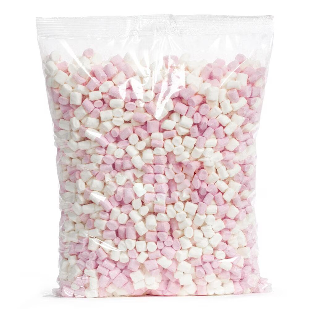 Sephra Pink and White Belgian Mini Marshmallows (Halal) 1Kg Bag