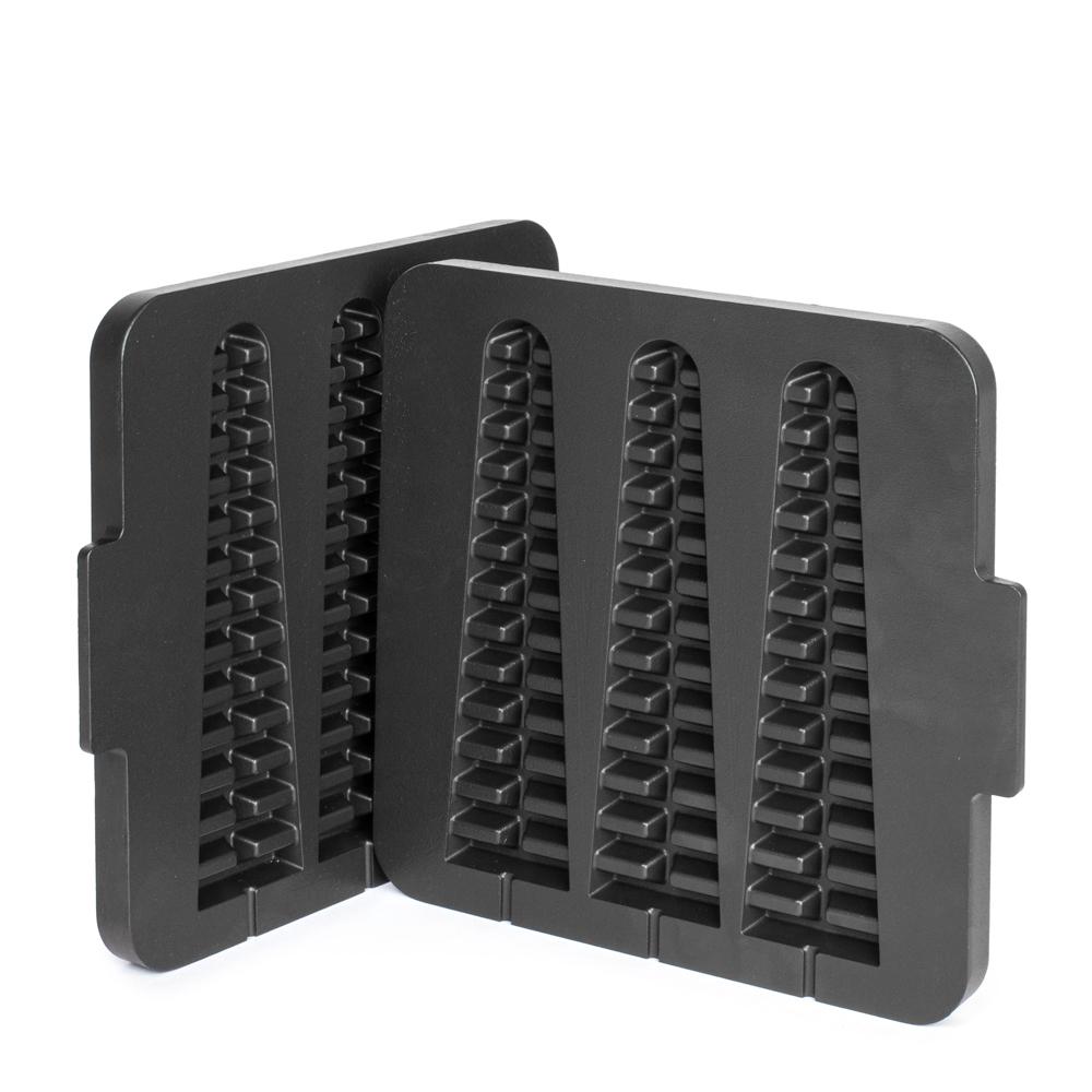 Sephra Long Waffle on a Stick Plates - Aluminium With Non Stick Coating