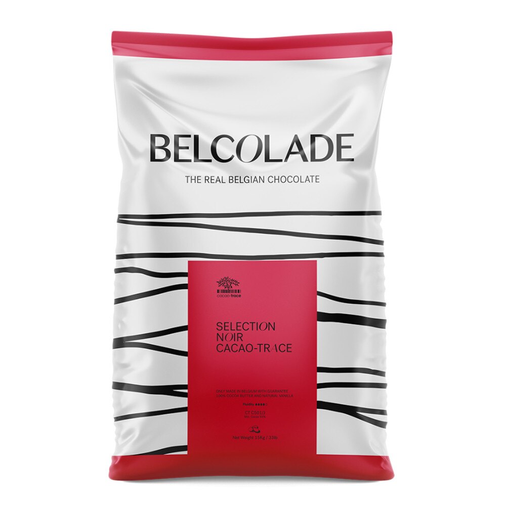 Belcolade - Cacao Trace - Dark Belgian Chocolate Noir 55% - 15kg